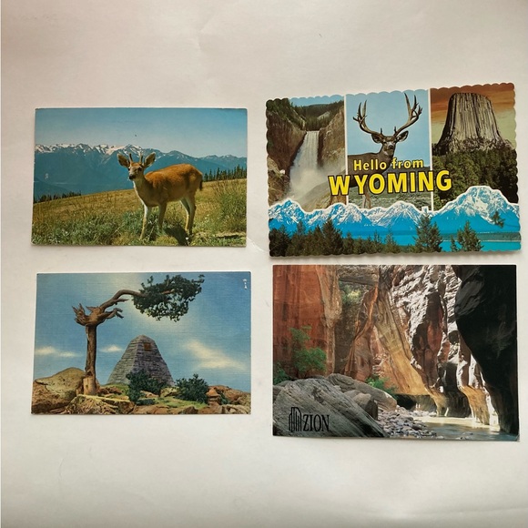 Vintage | Other | Vintage Nature National Parks Postcards Lot Of 4 ...